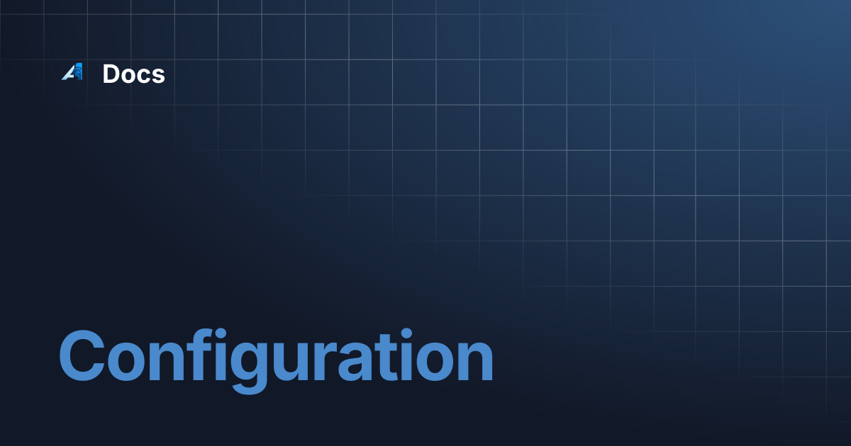 Configuration | Documentation | Docs